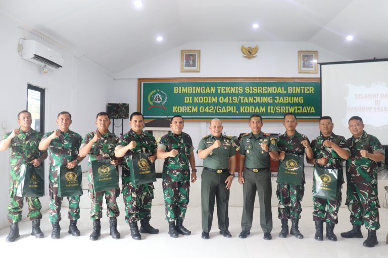 Kodim 0419/Tanjab Terima Bimbingan Teknis Sisrendal Binter Yang ...