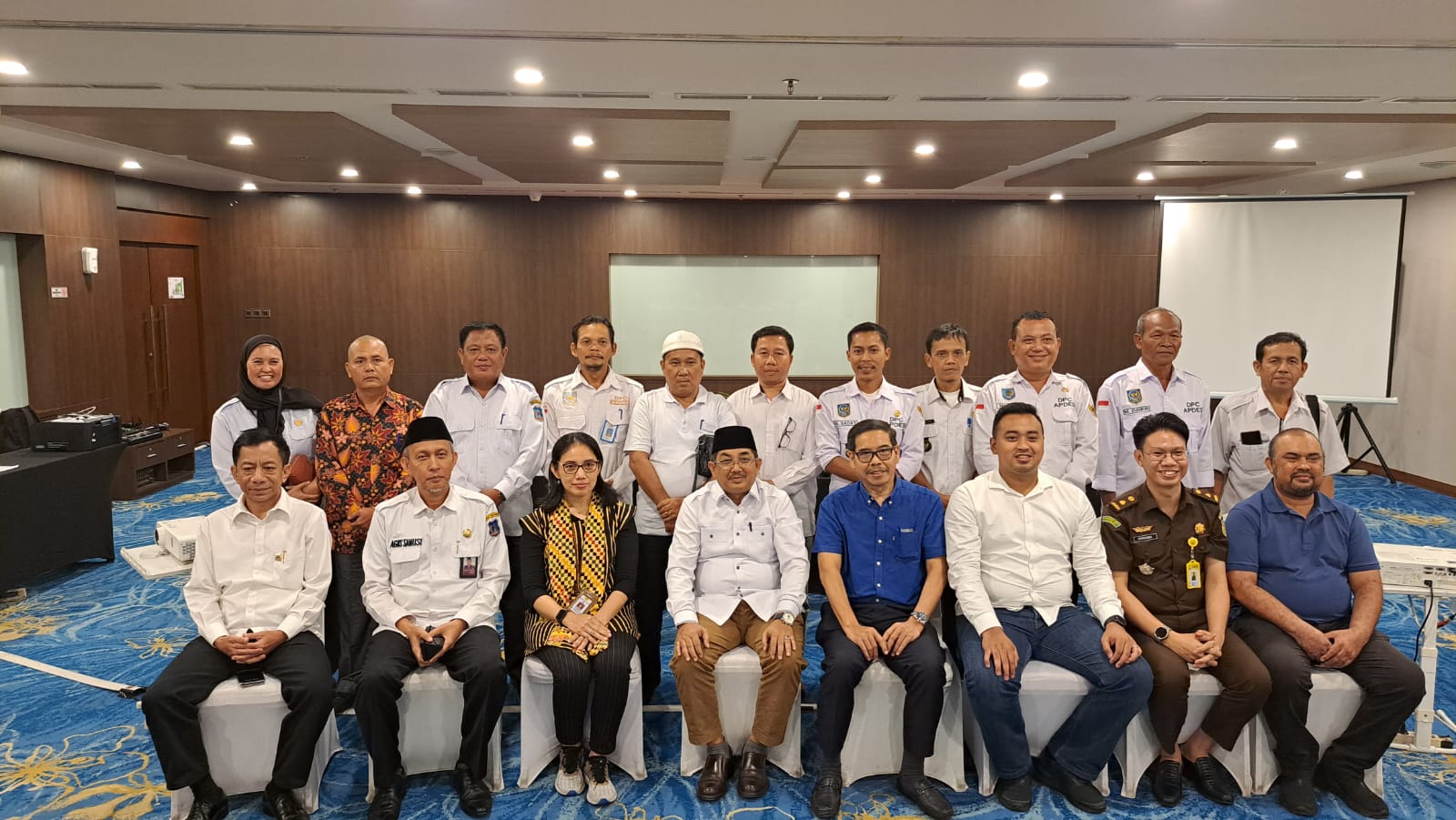Dandim 0419/Tanjab diwakili Pelda Ferry Manurung melaksanakan kegiatan rapat Fasilitasi ...